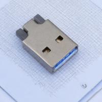 China Black USB connector HDGC USB ZL 119PWB featuring 180 degree fish bone foot and copper alloy contacts for sale
