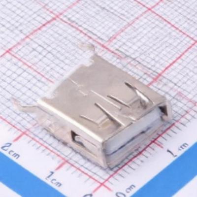 China Robust USB Connector HDGC USB-ZD-128DIP with Gold Plated Contacts and Copper Alloy Contact Material for sale
