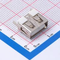 China USB ZD 123DIP USB AF10.0 Straight Plug Connector Featuring White PBT Housing and 1.5A Current Rating for sale