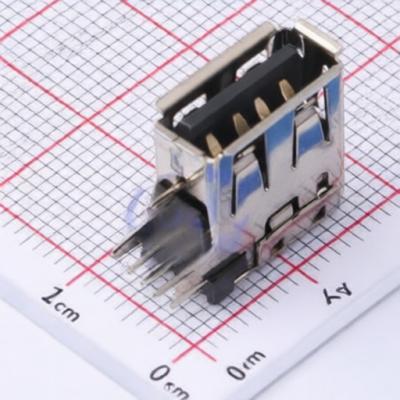 China USB connector USB ZD 106DIP featuring tin plated solder tails and black PBT housing for long lasting for sale