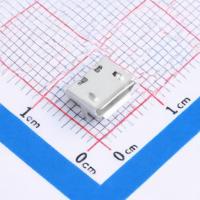 China Connector with 1.0mm pitch featuring HDGC MICRO-ZL-111PWB rolled edge copper shell and tin plated pins for sale