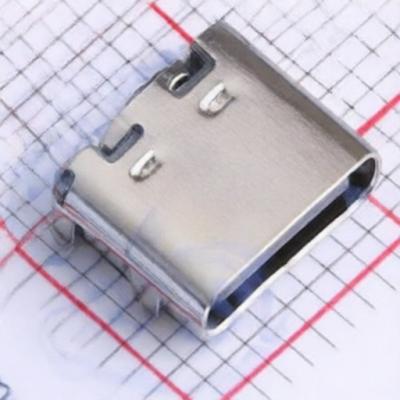 China USB Type C 16PIN Horizontal Connector HDGC TYPE C-ZL-106PWB with Black Finish and 3U Gold Plating for sale