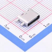 China Type C 6 Pin SMT Single Row Female Connector HDGC TYPE C-DB-102PWB Board to Board Height 0.80mm Length 6.8mm for sale