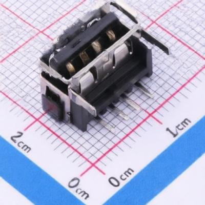 China USB AF10.0 Connector USB HXS 124DIP from HDGC with Gold Plated Contact Finish and 1.5A Current Rating for sale
