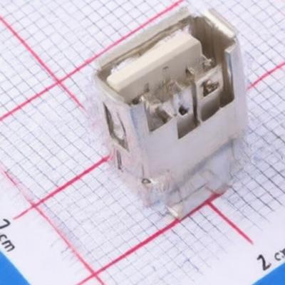 China USB ZD 148SMT USB AF full surface mount connector with nickel plated shell and copper alloy contacts for sale