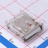 China USB Connector HDGC USB-ZD-131DIP Featuring Compact Short Leg Design and Durable PBT Material Housing for sale