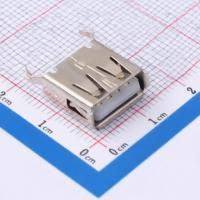 China USB connector HDGC USB-ZD-125DIP featuring gold plating in mating area and high insulation resistance for safety for sale
