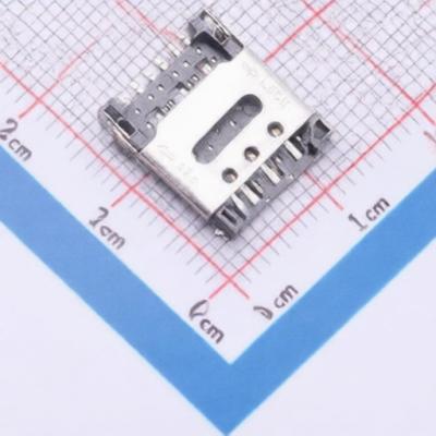 China HMTCONN NANO SIM 7P 1.4H Connector Featuring High Temperature Thermoplastic Housing and Gold Plated Contacts for sale