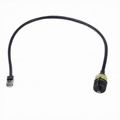China 4 pin industrial connector and RJ45 8P8C cable assembly CAT5 24 gauge cable by HJ Tech 3C0000Q03 020 for sale
