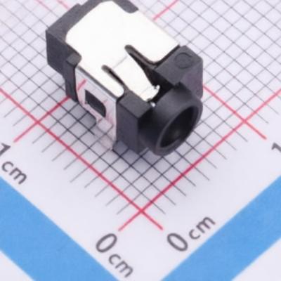 China Electronic DC power jack HMTCONN DC031-B10 with PPA black housing and rated DC 12V 2A electrical load for sale