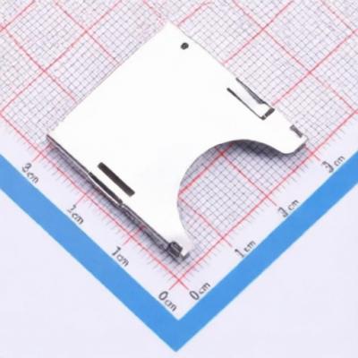 China Multimedia Card Connector Featuring RoHS Certification and Copper Alloy Contacts HMTCONN HMT-SD-006M for sale