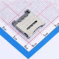 China electronic connector HMTCONN SIM20120-6P711-H18 featuring RoHS certification and precise size details for sale