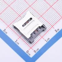 China HMTCONN HMT SIM 01A micro SIM card connector designed for easy insertion and performance in devices for sale