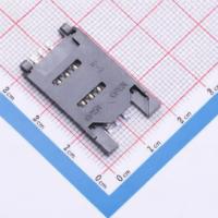 China Mini SIM Card Connector with UL 94V-0 Thermoplastic Housing and Copper Alloy Contacts HMTCONN HMT-SIM-011B-P6 for sale
