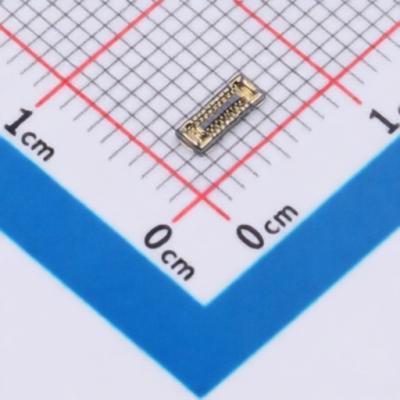 China Electrical connector with LCP black housing and gold plated copper alloy contacts HOAUC HYCW60F-BTB2X8-055B on reel packaging for sale