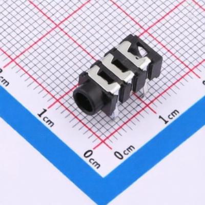 China Audio headphone jack with copper contact and black PA46 base Hong Cheng HC-PJ-3136-B connector model for sale