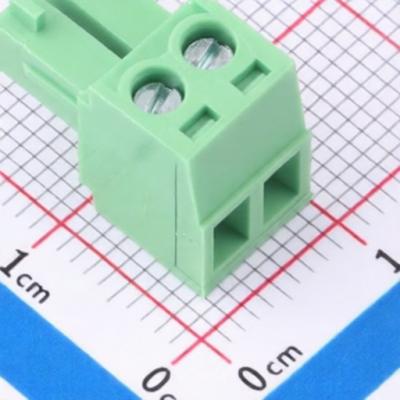 China Electrical terminal block Hong Cheng HC-JXDZK-3.81-2P with PA66 base nickel plated brass clamp rated 300V 8A for sale