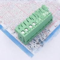 China Terminal Block Connector Hong Cheng HC-JXDZK-3.5-9P with PA66 Base and Nickel Plated Brass Square Box for sale