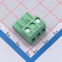 China Wire terminal block 3 pin 5.08 pitch compatible with 28 to 14 AWG wires Hong Cheng HC JXDZK 5.08 3P A for sale
