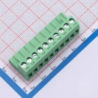 China Terminal block connector Hong Cheng HC-JXDZK-5.08-10P-A with PA66 base and nickel plated phosphor bronze terminals for sale
