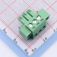 China Electrical wiring terminal block Hong Cheng HC-JXDZKM-3.81-3P with nickel plated clamps and brass box for sale