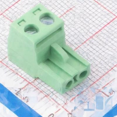 China 2 pin terminal block connector Hong Cheng HC-JXDZK-5.08-2P with phosphor bronze clip and steel screw for sale