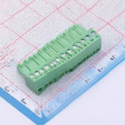 China electrical terminal block with PA66 base nickel plated housing and phosphor bronze contacts Hong Cheng HC-JXDZK-3.5-13P for sale