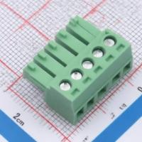 China Durable Wiring Terminal Hong Cheng HC-JXDZK-3.81-6P with Zinc Plated Steel Screw and PA66 Plastic Cover for sale