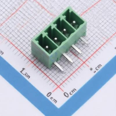 China Durable Wiring Terminal Hong Cheng HC-JXDZRC-3.5-4P Featuring PA66 Base And Copper Pins Nickel Plated for sale