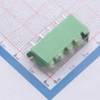 China Electrical terminal block featuring PA66 base copper pins nickel plating Hong Cheng HC-JXDZVC-5.08-5P 300V 15A for sale