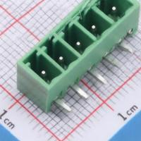 China Electrical Wiring Terminal Hong Cheng HC-JXDZRC-3.81-6P with PA66 Base and Nickel Plated Brass Pins Connector for sale