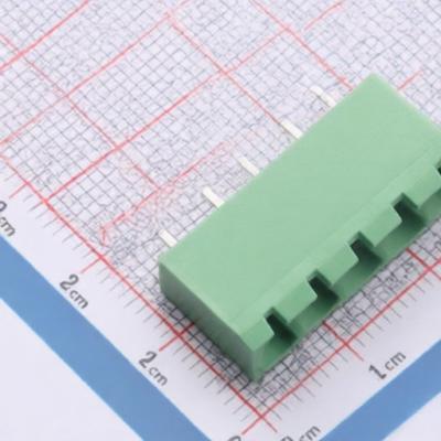 China 6 Pin Wiring Terminal Hong Cheng HC-JXDZVC-5.08-6P with 5.08mm Pitch PA66 Base and Copper Pins Rated 300V 15A for sale