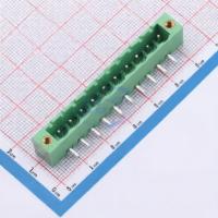 China Electrical Connector Hong Cheng HC-JXDZRM-5.08-10P Featuring PA66 Green Base and Nickel Plated Copper Pins for sale