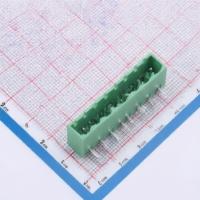 China Electrical Connection Terminal Hong Cheng HC-JXDZRC-5.08-8P Featuring PA66 Plastic Base and Copper Pins Nickel Plated for sale
