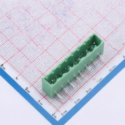 China Electrical Connection Terminal Hong Cheng HC-JXDZRC-5.08-8P Featuring PA66 Plastic Base and Copper Pins Nickel Plated for sale