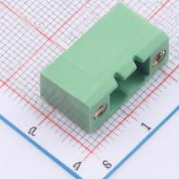 China Connector Wiring Terminal Hong Cheng HC-JXDZVM-5.08-2P with Copper Pins and PA66 Green Base Material for sale