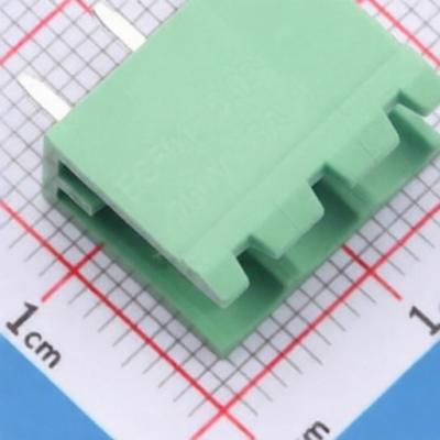 China Industrial terminal block Hong Cheng HC-JXDZV-5.08-3P with nickel plated copper pins and plastic body for sale