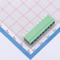 China Durable Wiring Terminal with PA66 Base Brass Pins Nickel Plated Hong Cheng HC-JXDZVC-3.81-9P Connector for sale