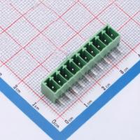 China PA66 Green Base Terminal Block with Brass Pins Nickel Plated Hong Cheng HC-JXDZRC-3.5-10P Electrical Connector for sale
