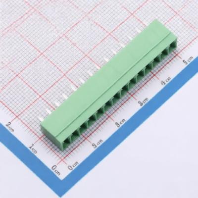China Electrical Wiring Terminal with PA66 Base and Copper Nickel Plated Pins Hong Cheng HC-JXDZVC-3.5-14P for sale