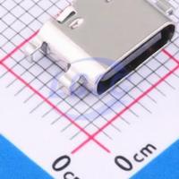 China TYPE C Female Connector Hong Cheng HC TYPE C 16P C16B Featuring Gold Plated Copper and LCP Materials for sale