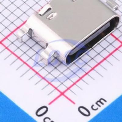 China TYPE C Female Connector Hong Cheng HC TYPE C 16P C16B Featuring Gold Plated Copper and LCP Materials for sale