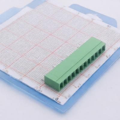 China terminal block connector Hong Cheng HC-JXDZVC-3.5-12P with plastic base and nickel plated copper pins for sale