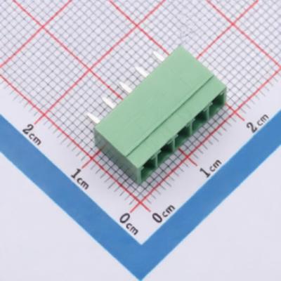 China terminal block with nickel plated brass pins and PA66 plastic base Hong Cheng HC-JXDZVC-3.5-5P model for sale