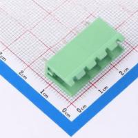 China Electrical Connection Terminal Block Hong Cheng HC-JXDZV-5.08-5P Featuring PA66 Base and Copper Pins for sale