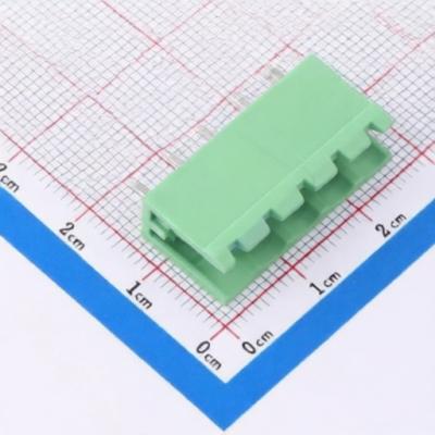 China Electrical Connection Terminal Block Hong Cheng HC-JXDZV-5.08-5P Featuring PA66 Base and Copper Pins for sale