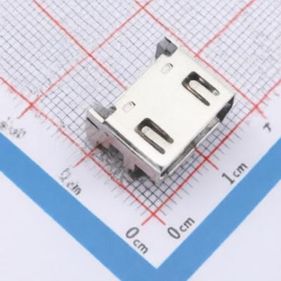 China Hong Cheng HC HDMI0019T1A HDMI Connector with High Temperature LCP Housing and Durable Brass Contacts for sale