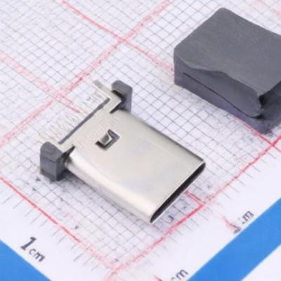 China Hong Cheng HC TYPE C 16P LC01A Female Connector with Black LCP Housing and Robust Mechanical Specifications for sale