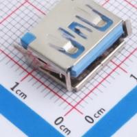 China Hong Cheng HC USB3 0 L100 ZJ USB Connector Featuring Blue Color and Robust LCP Copper Iron Materials for sale