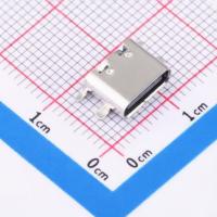 China TYPE C Female Connector Designed With LCP Base And Nickel Plated Housing Hong Cheng HC TYPE C 6P 012A for sale